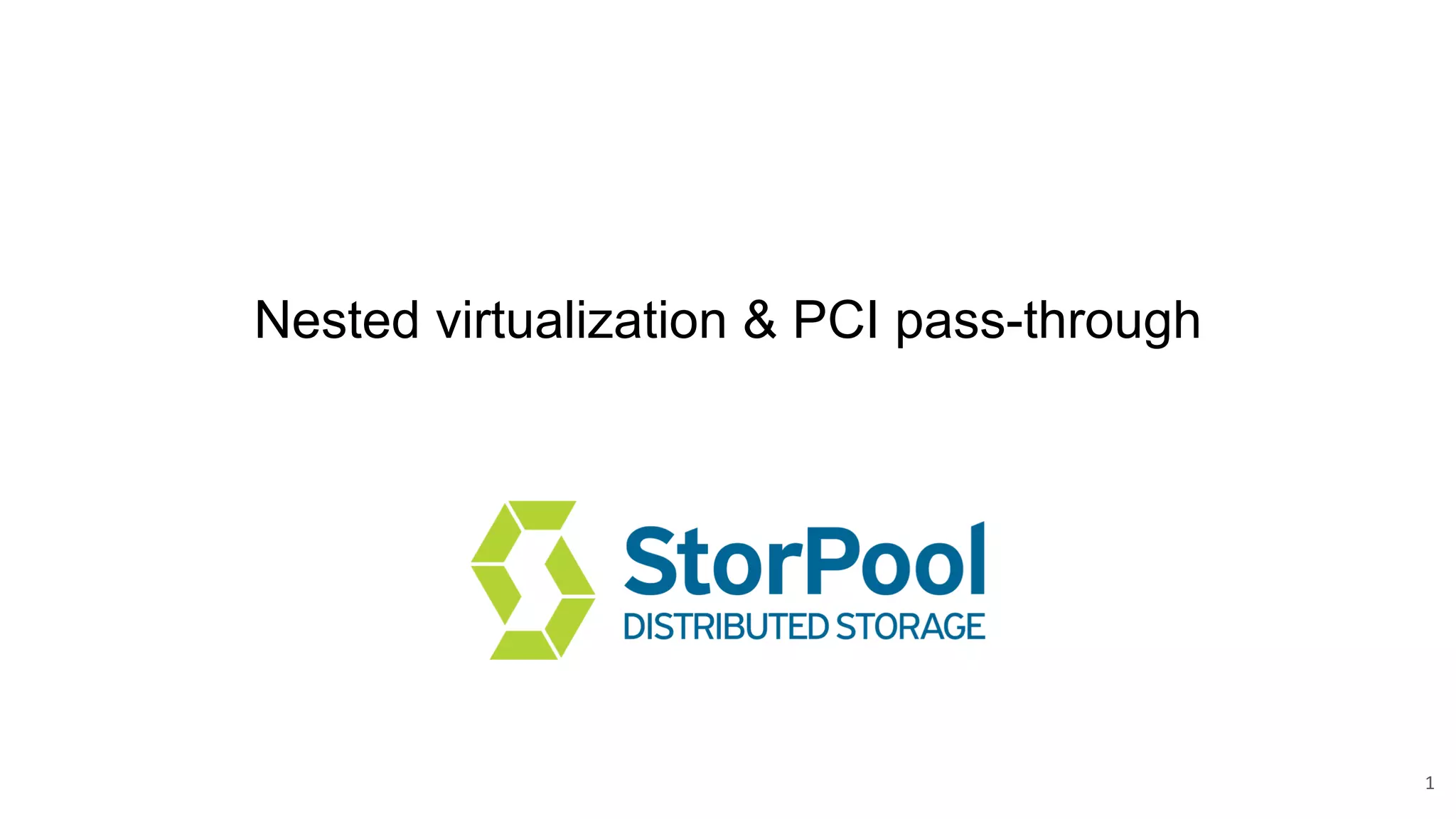 Nested virtualization & PCI pass-through | PDF Nested virtualization & PCI pass-through | PDF