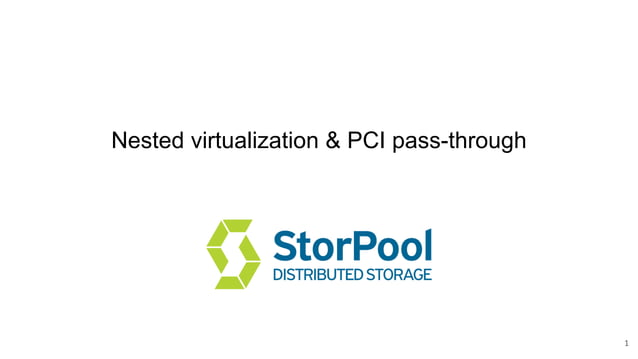 Nested virtualization & PCI pass-through | PDF