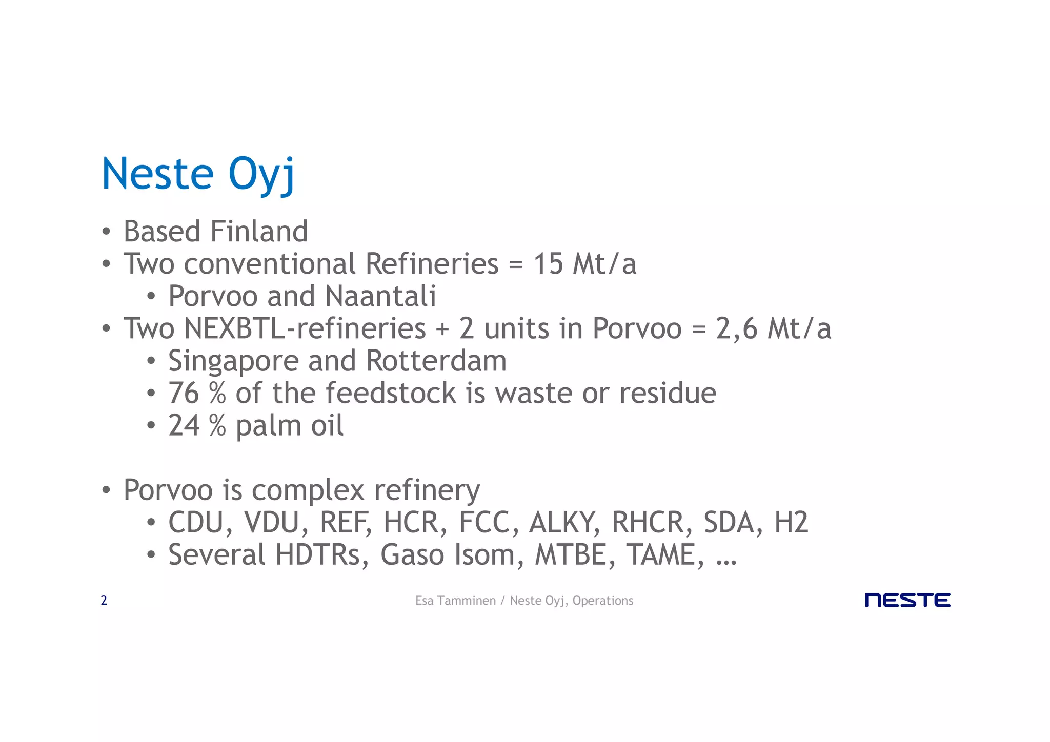 Europe User Conference: Neste FCC-SIM model usage | PDF
