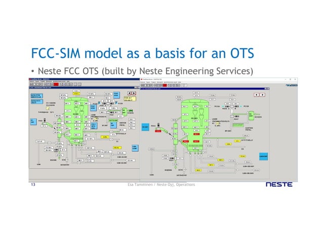 Europe User Conference: Neste FCC-SIM model usage | PPT