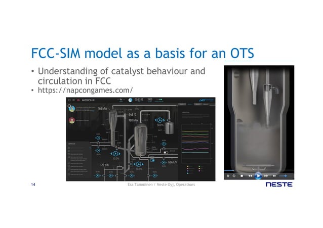 Europe User Conference: Neste FCC-SIM model usage | PPT