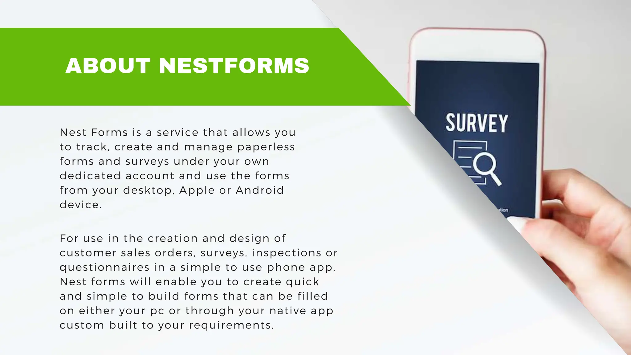 Mobile Form App - Offline Survey App - NestForms | PPT