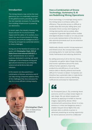 How Autonomous Drones in Mining are Revolutionizing the Industry | PDF