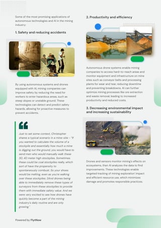 How Autonomous Drones in Mining are Revolutionizing the Industry | PDF