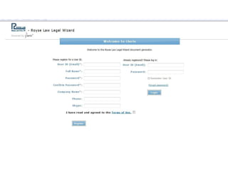 Royse Law Legal Wizard Introduction | PPTX