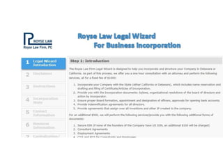 Royse Law Legal Wizard Introduction | PPTX