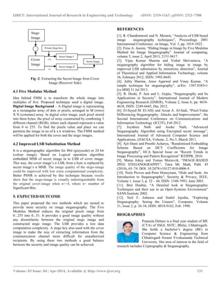 Nesting of five modulus method with improved lsb subtitution to hide an ...