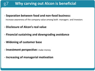 Nestlé and Alcon -case | PDF