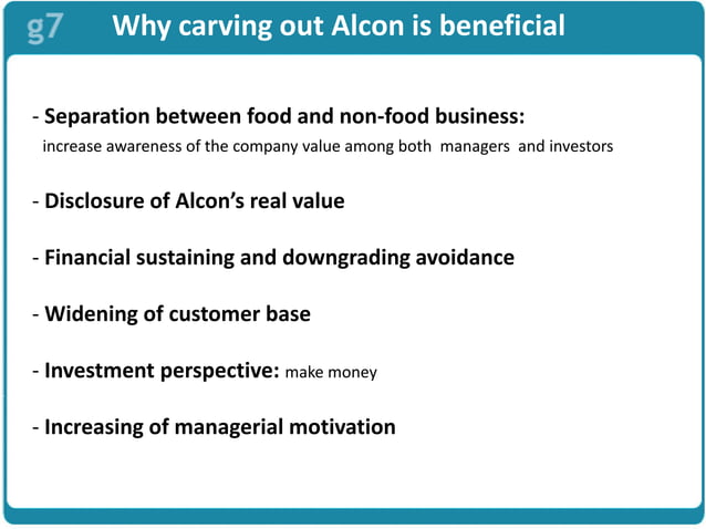 Nestlé and Alcon -case | PDF