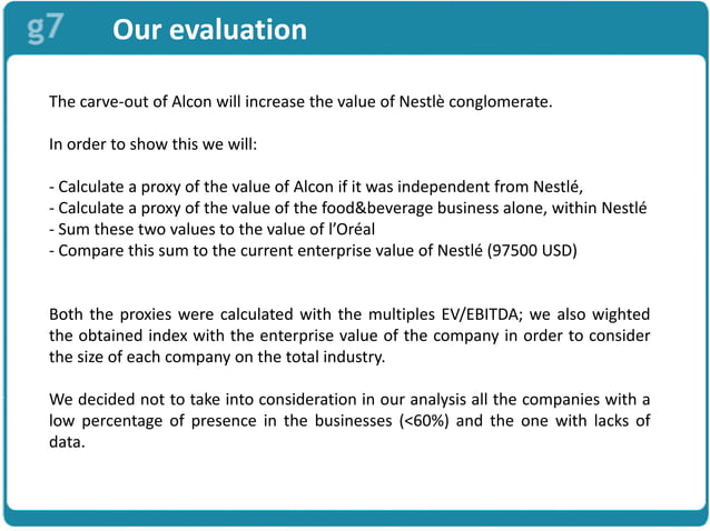 Nestlé and Alcon -case | PDF