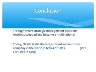 Nestlé Case Study | PPT