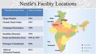 Nestle Plant Locations