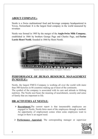 case study of Nestle comapny | PDF | Human Resources | Business