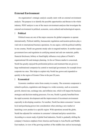 Organisation behaviour of nestle | DOC