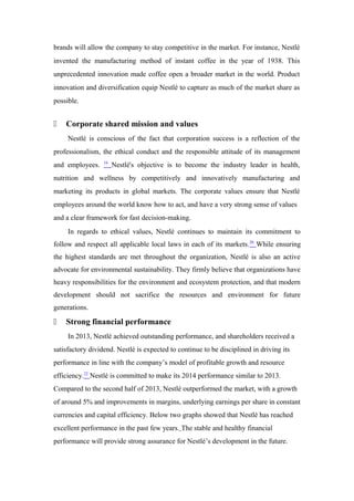 Organisation behaviour of nestle | DOC