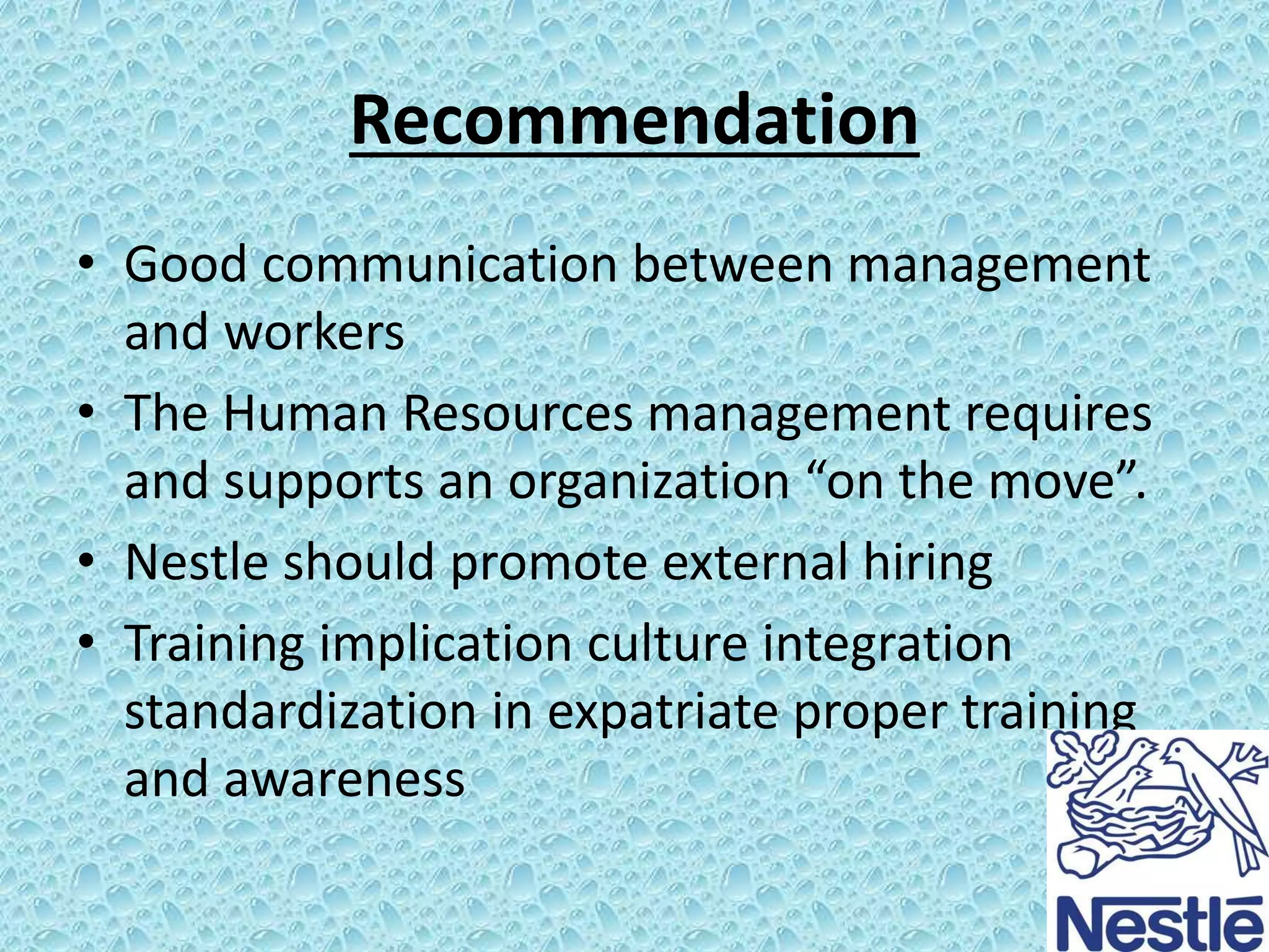 Nestle HR department | PPTX