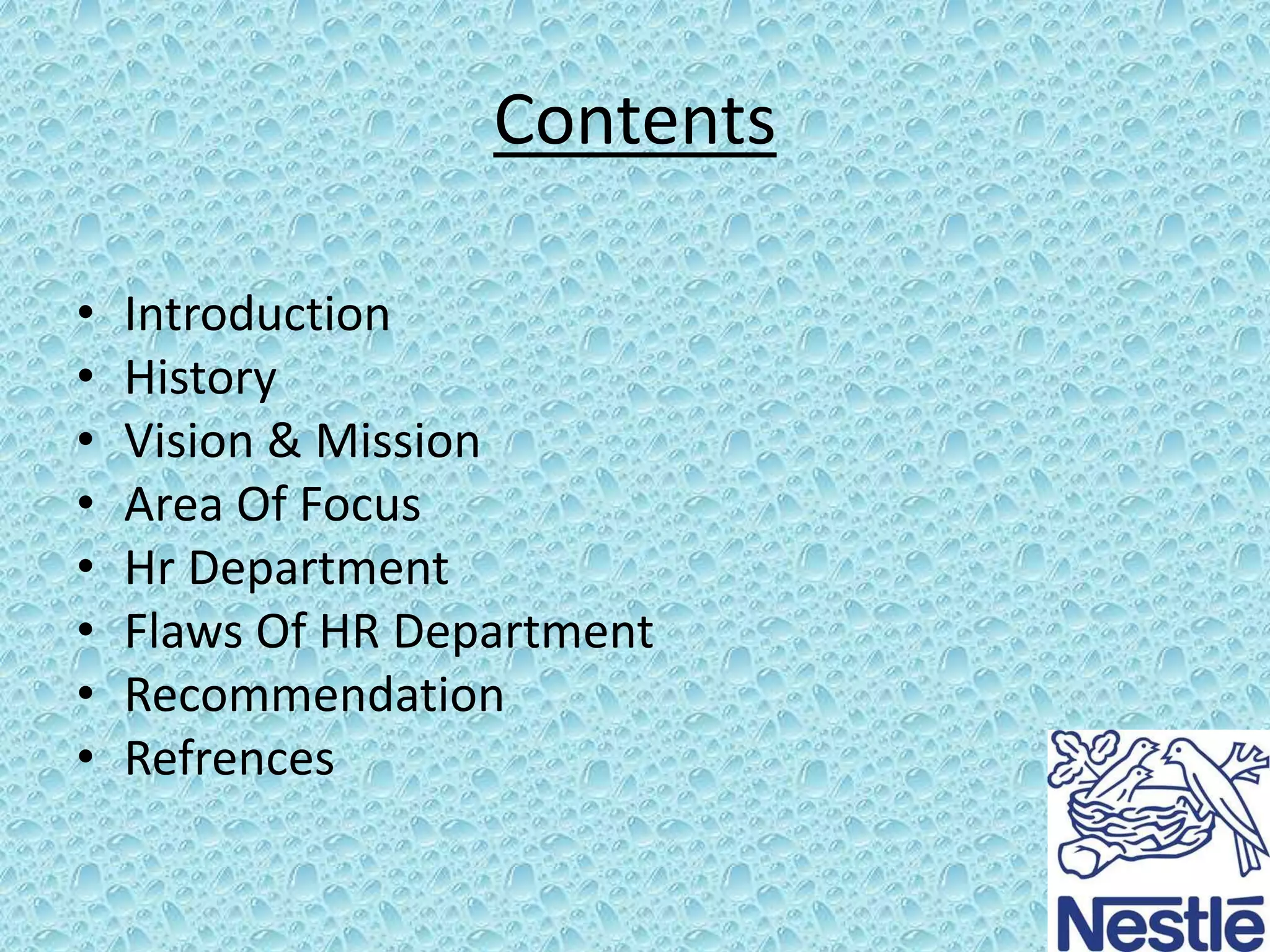 Nestle HR department | PPTX