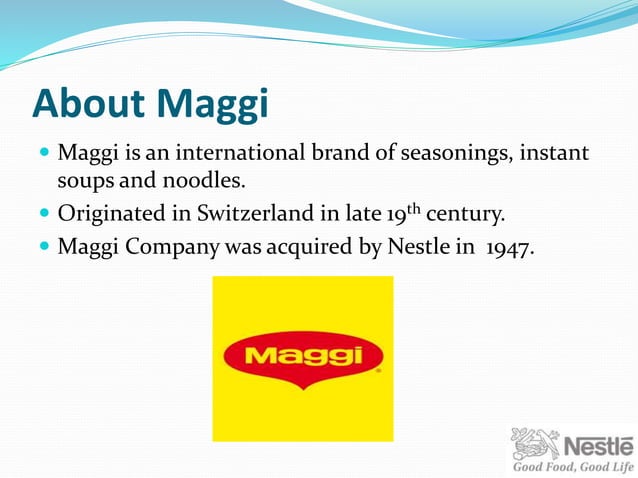 nestle maggi case study; maggi recall procedure; recent maggi cases | PPTX