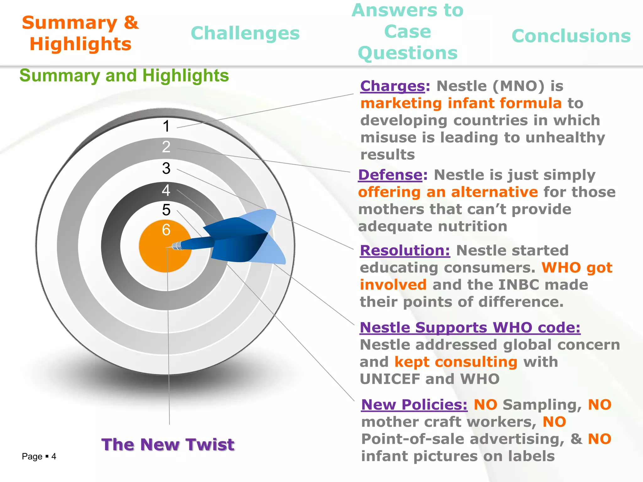 Nestle - The Infant Formula Controversy (case study) | PPTX