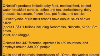 Nestle Products | PPTX