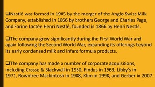 Nestle Products | PPTX
