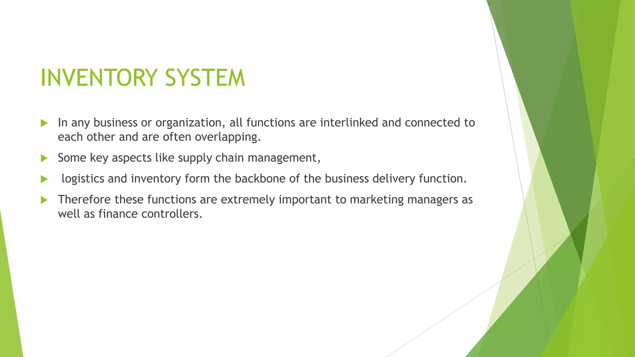 Nestle inventory-system-haidersabir | PPTX