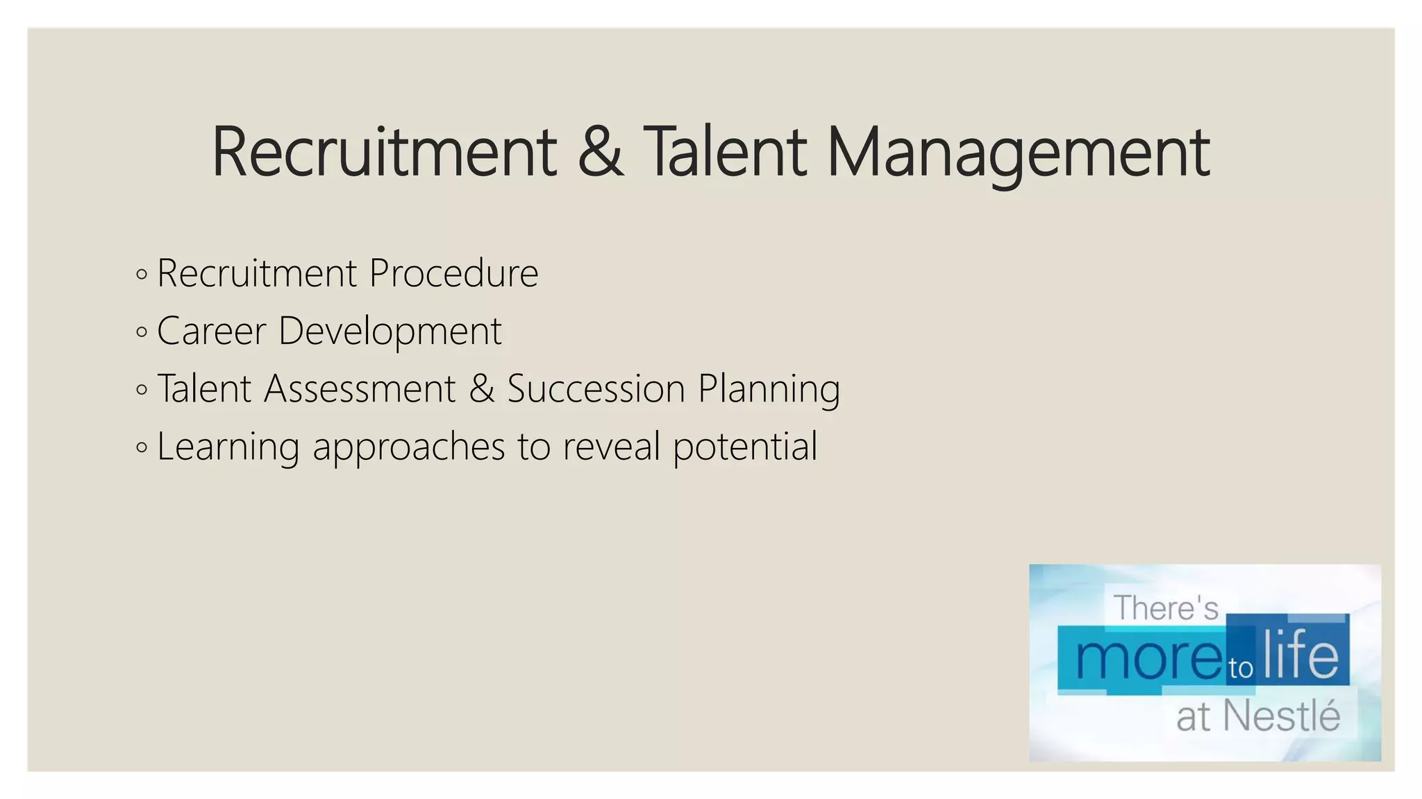 Nestle's Global Human Resource Management Practices | PPTX
