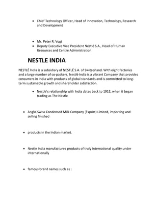 Nestle ppm it | PDF | Large Business | Business