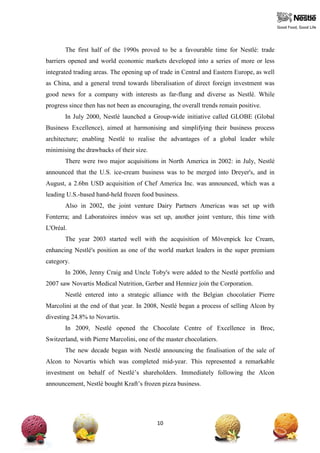 Strategic Management in Nestle | PDF