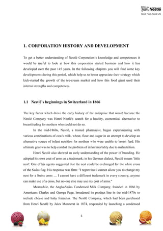 Strategic Management in Nestle | PDF