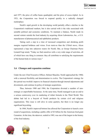 Strategic Management in Nestle | PDF