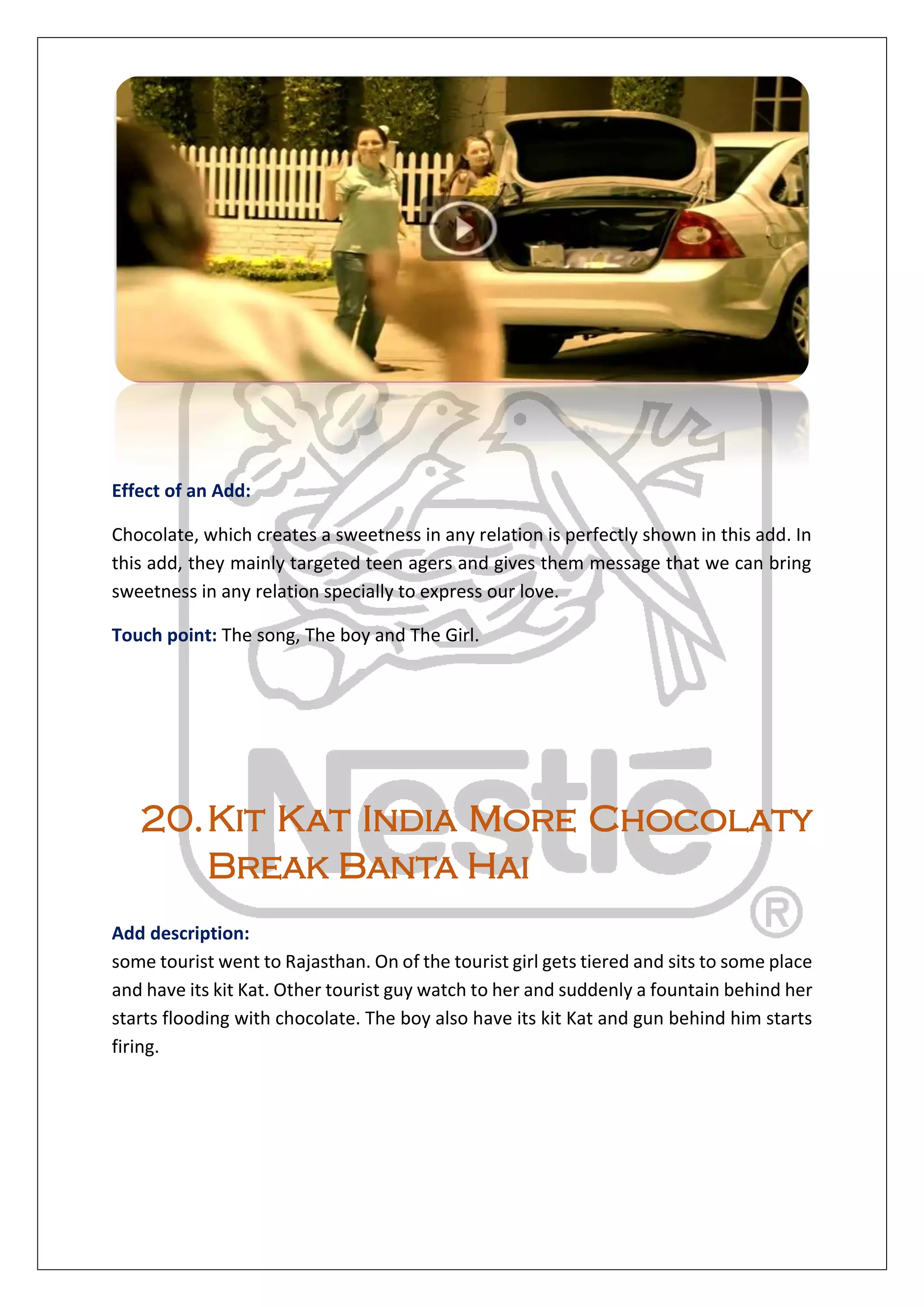 Nestle ad campaign and brand equity | PDF