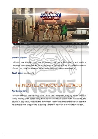 Nestle ad campaign and brand equity | PDF