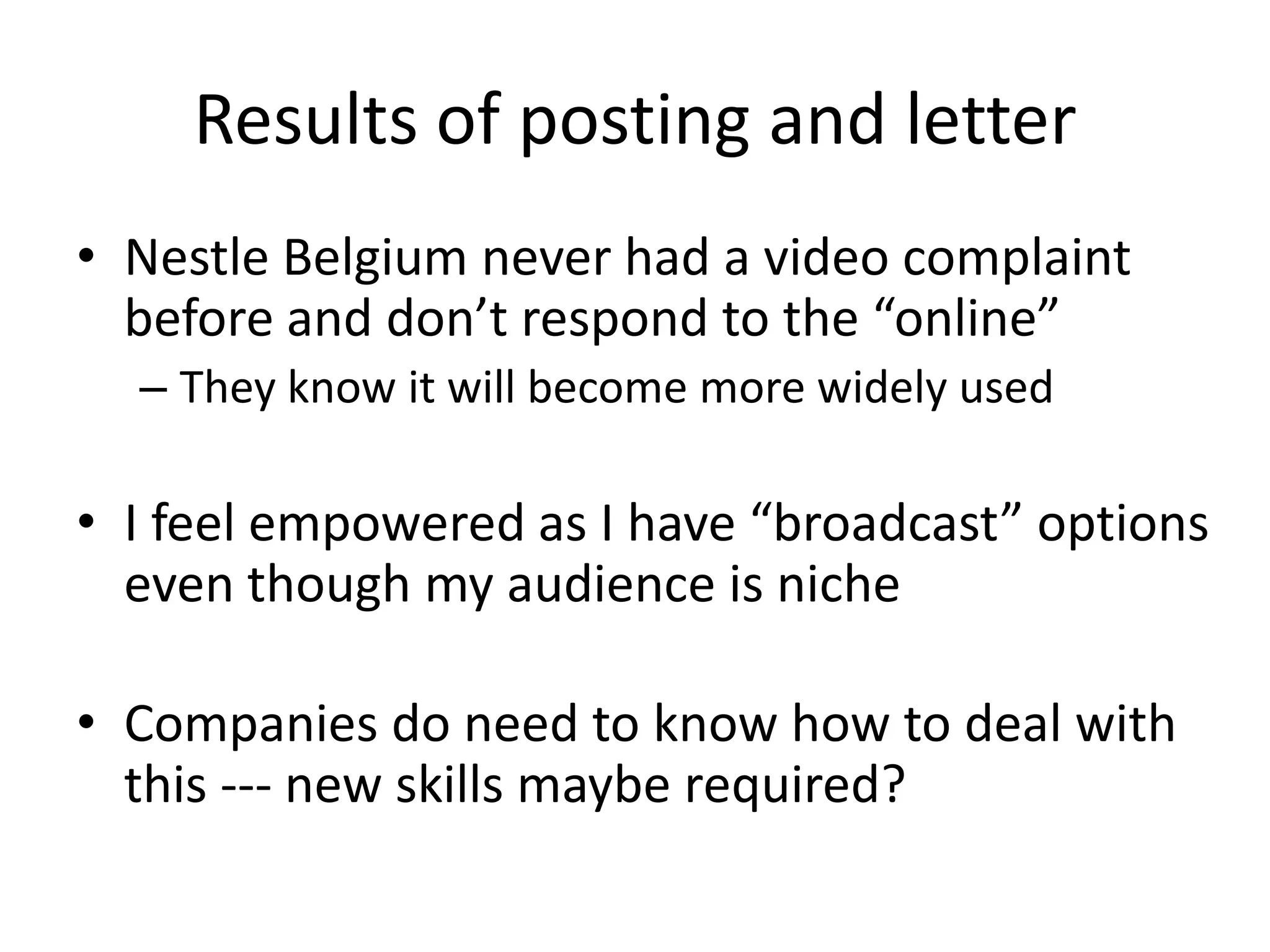 Nestle and online customer care | PPT