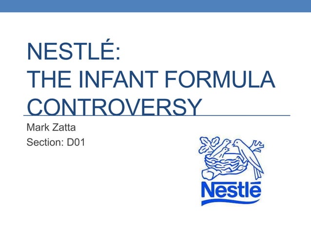 Nestle: Baby Formula Case Study | PPTX