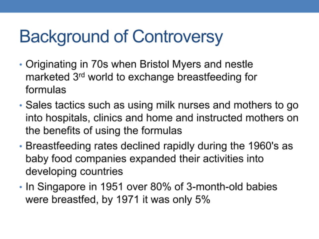 Nestle: Baby Formula Case Study | PPTX