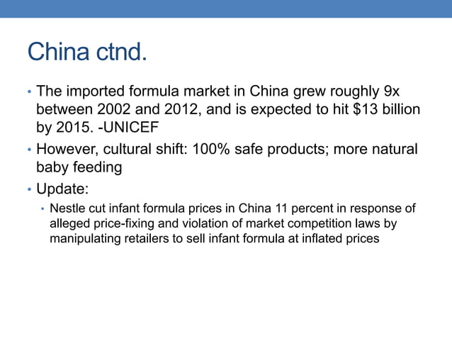 Nestle: Baby Formula Case Study | PPTX