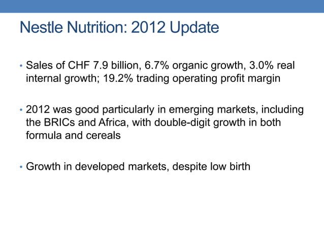 Nestle: Baby Formula Case Study | PPTX