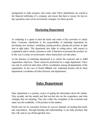 Financial Analysis of Nestle company | DOCX