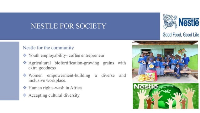 Nestle csr | PPTX | Agriculture | Industries
