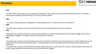 Nestle India - Company Profile | PPTX