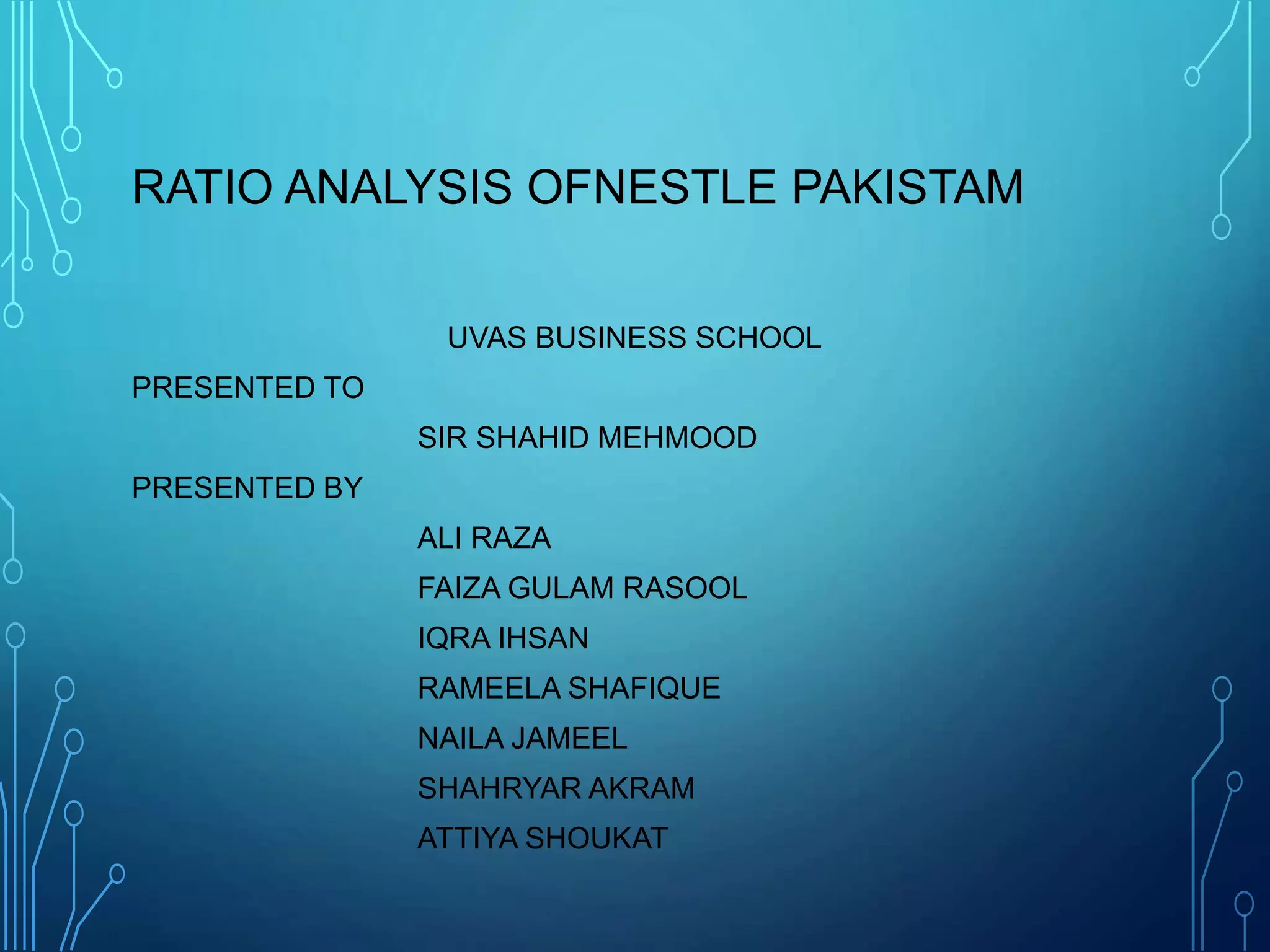 Nestle financial report analysis 2013 & 2014 | PPT