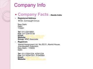 Nestle financial mgt | PPT