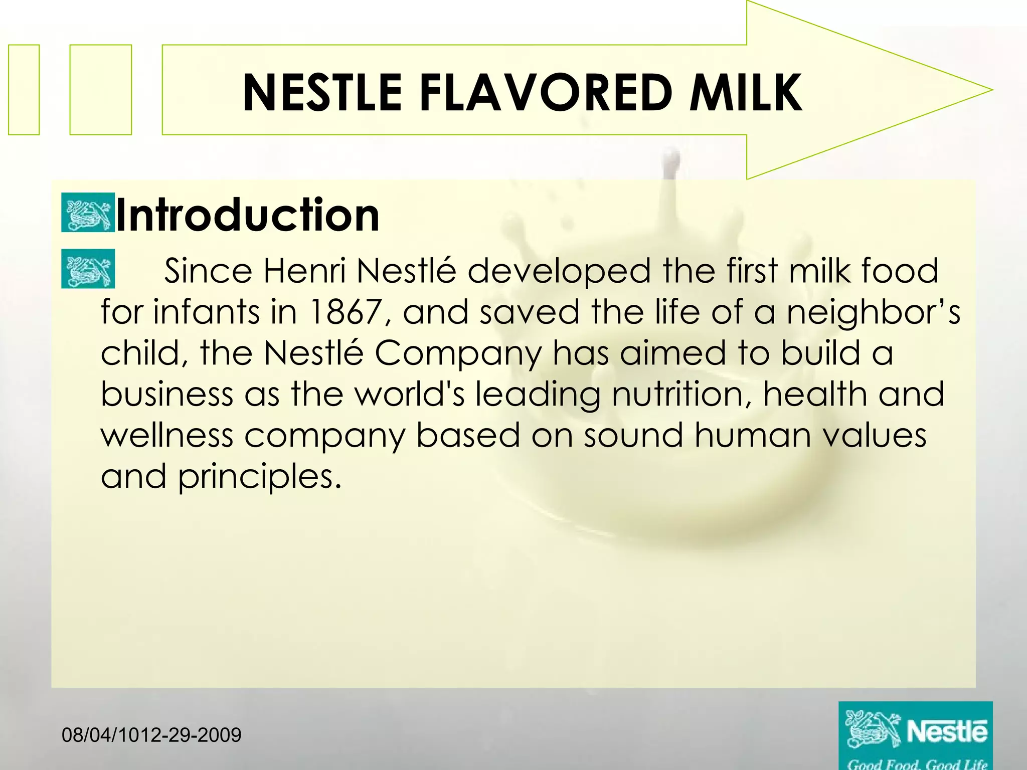 Nestle flavored milk presentation | PPT