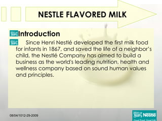 Nestle flavored milk presentation | PPT