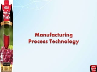 Conversion process & Manufacturing technology in Nestle Juice | PPTX