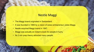 Nestle maggi | PPT