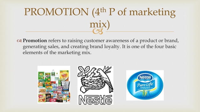 Marketing Mix of Nestle Company | PPTX | Grocery Shopping | Shopping
