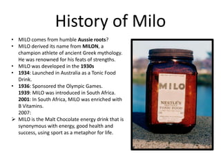 Nestle milo (relaunch). | PPTX