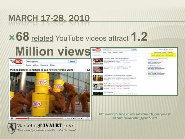 Nestle's Social Media Disaster 2010 | PPTX